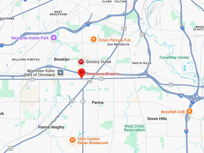 16. swensons drive in map