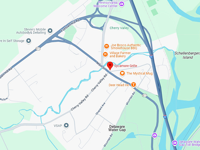 16. sycamore grille map