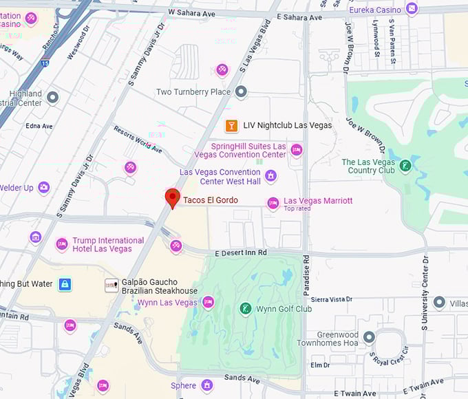 16. tacos el gordo map