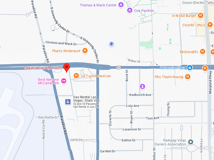 taqueria casa del sabor map
