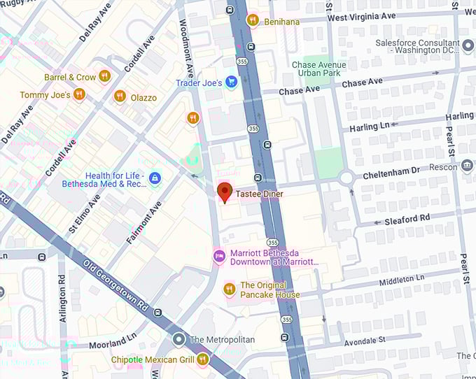 16. tastee diner map
