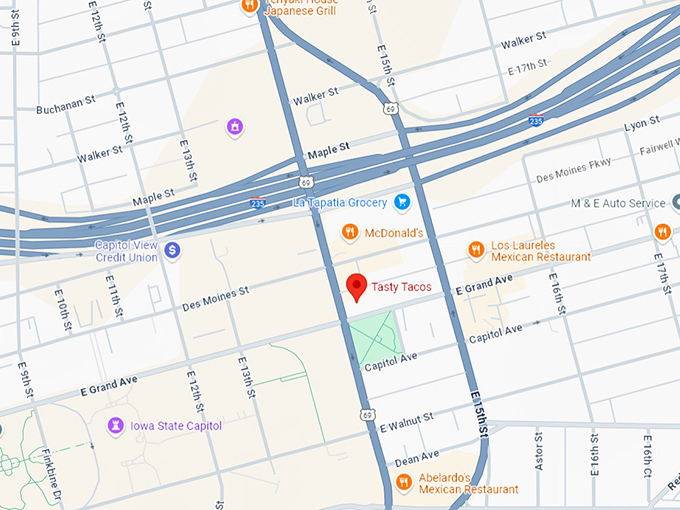 16. tasty tacos map