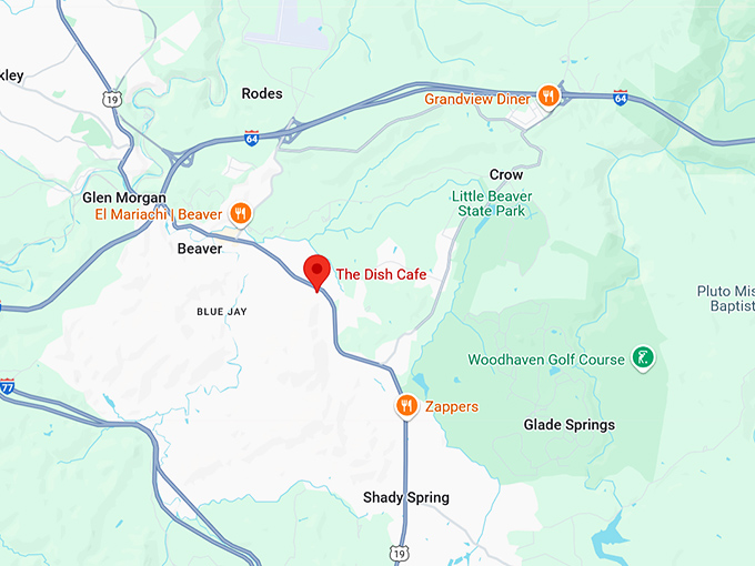 16. the dish cafe map