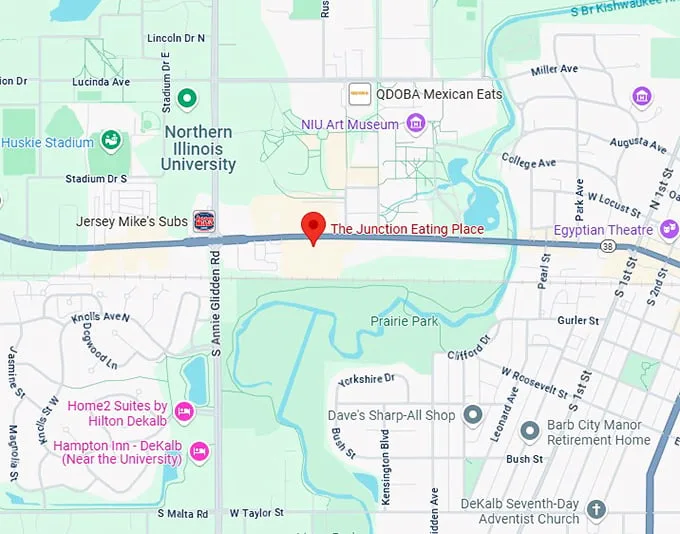 the junction eating place map