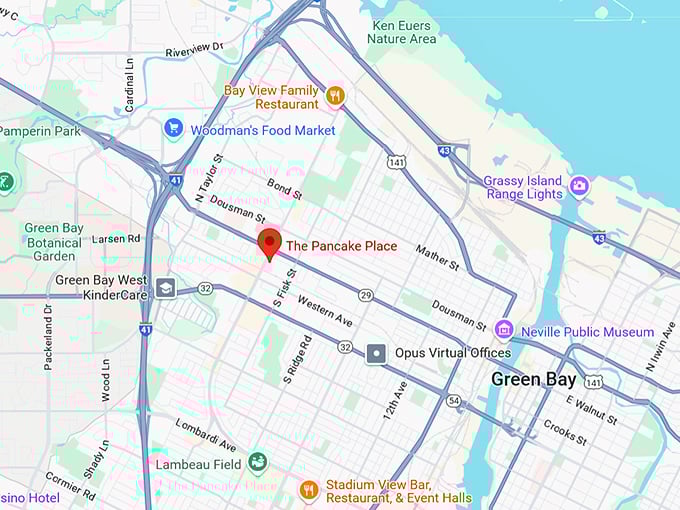 16. the pancake place map