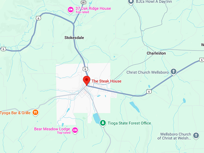 the steak house map