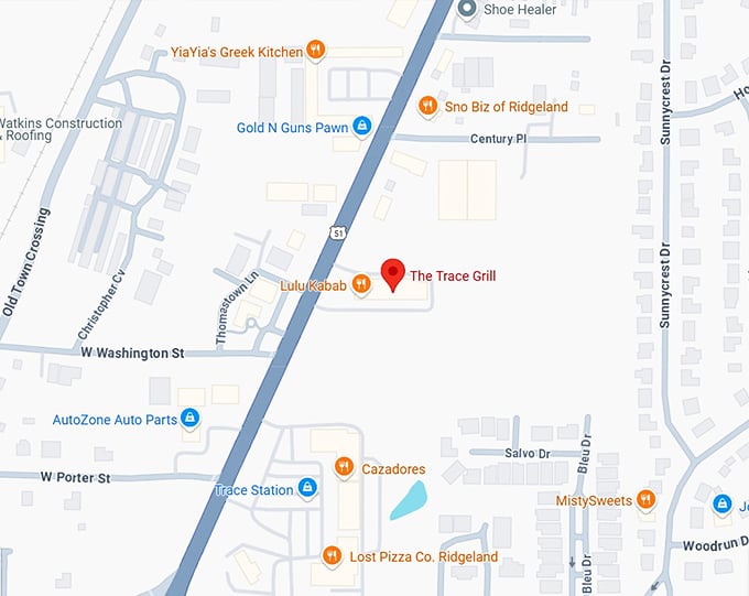 16. the trace grill map