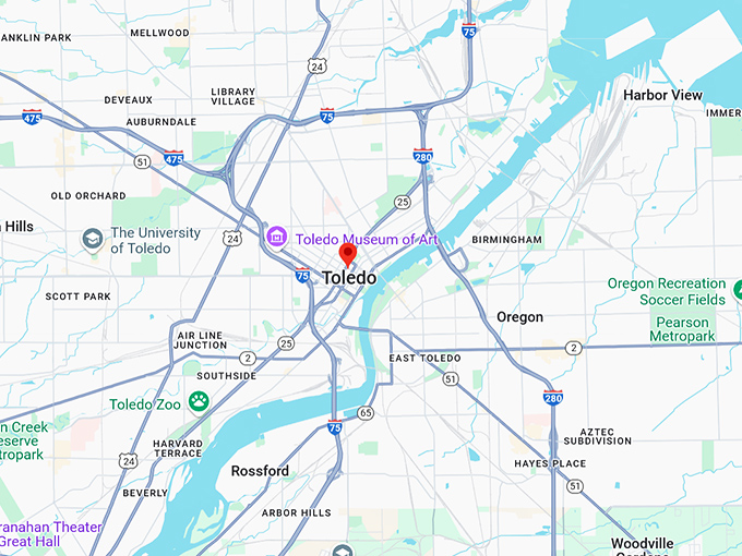 toledo map