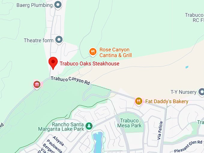 16. trabuco oaks steakhouse map