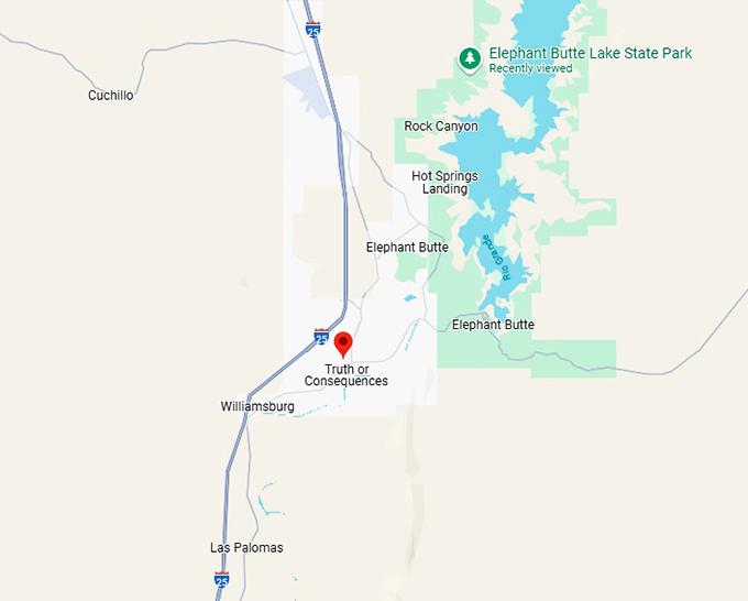 16. truth or consequences map