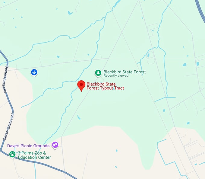 16. tybout tract trail map
