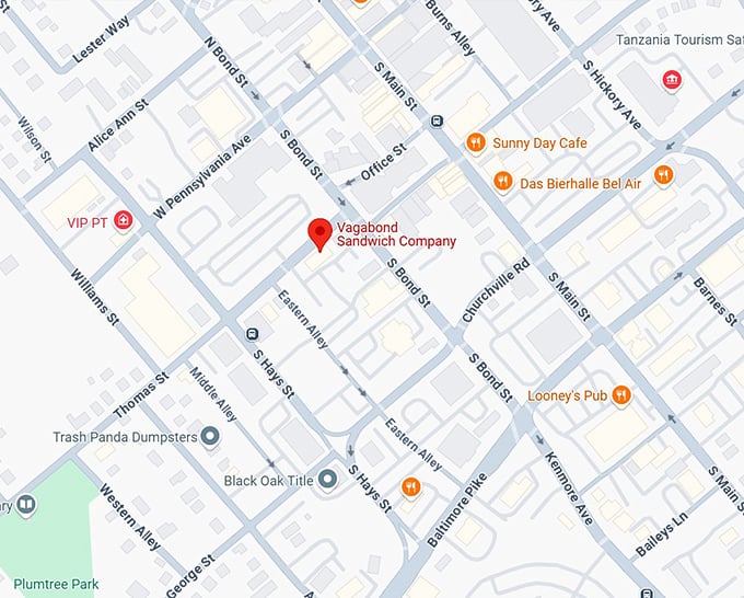16. vagabond sandwich company map