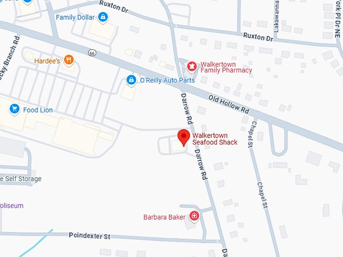 16. walkertown seafood shack map