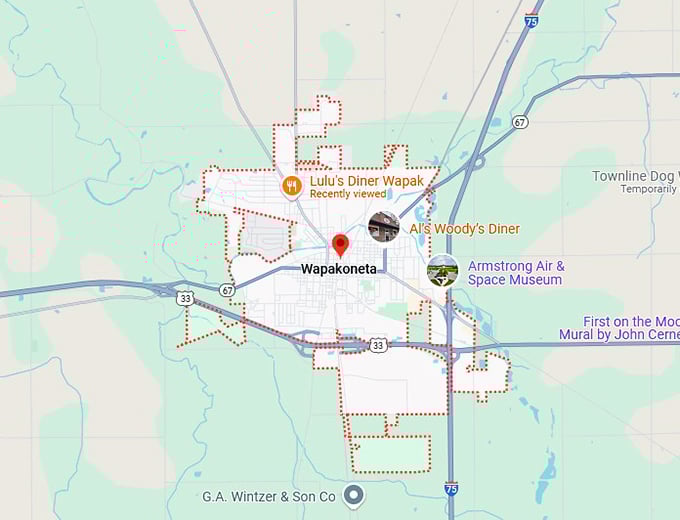 16. wapakoneta map