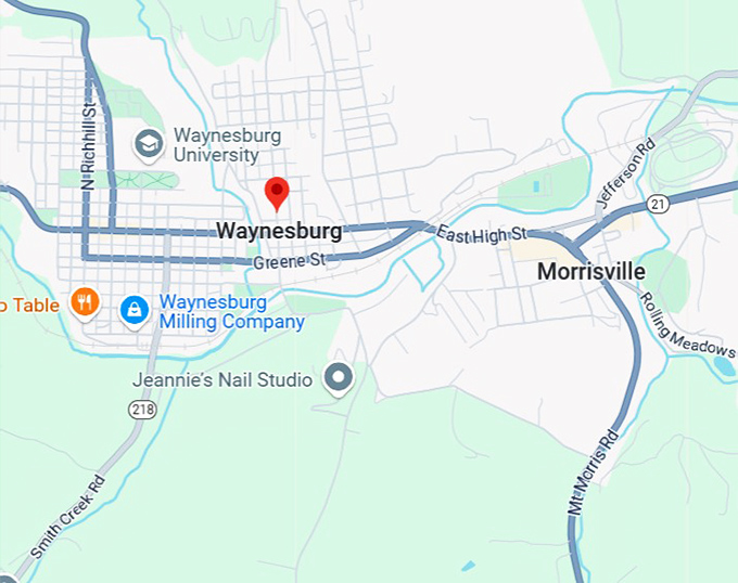 16. waynesburg map