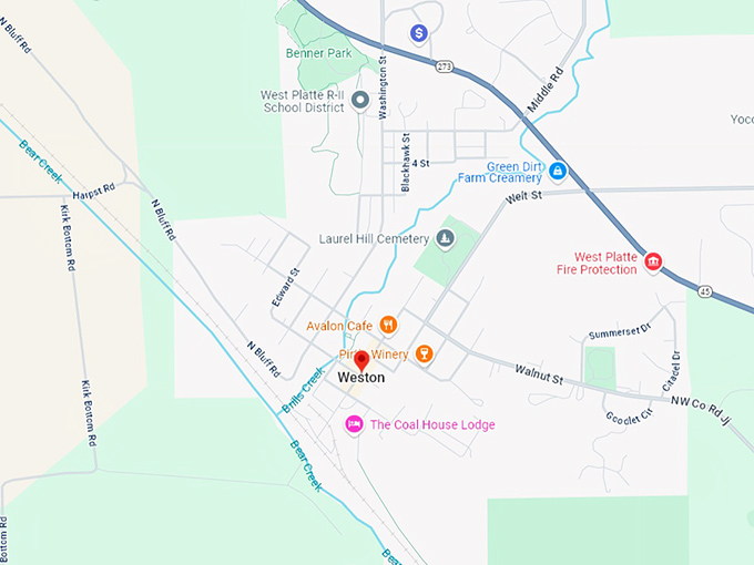16. weston map