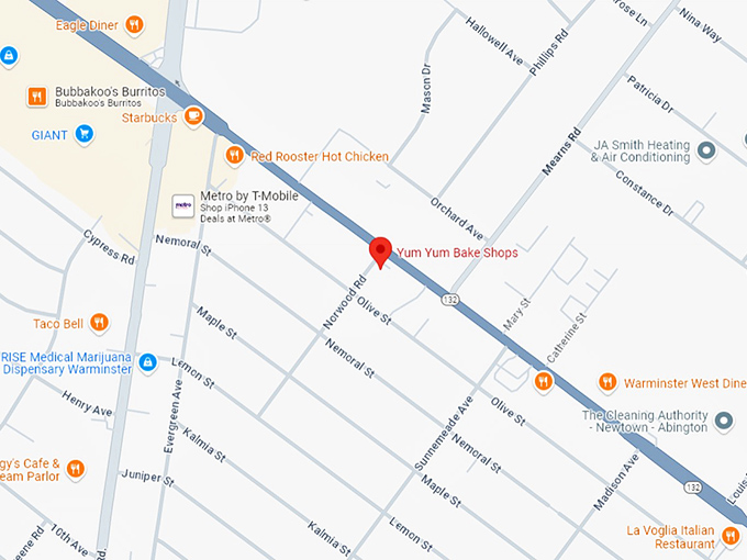 16. yum yum bake shops map