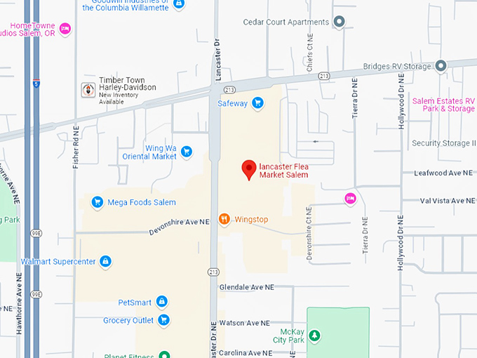 16. lancaster flea market salem map