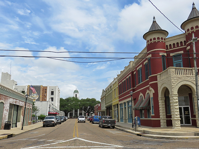 Abbeville's historic downtown looks like a movie set with that magnificent red-brick corner building. Small-town charm with big personality!