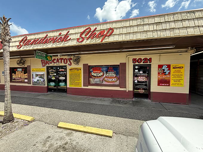 Brocato's Sandwich Shop: The faded sign and modest storefront hide Tampa's sandwich royalty – like finding a Picasso at a yard sale.