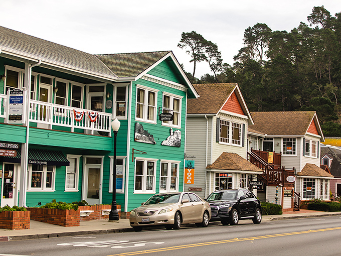 Cambria's colorful storefronts look like they're auditioning for a Wes Anderson movie – quirky, charming, and impossibly photogenic.