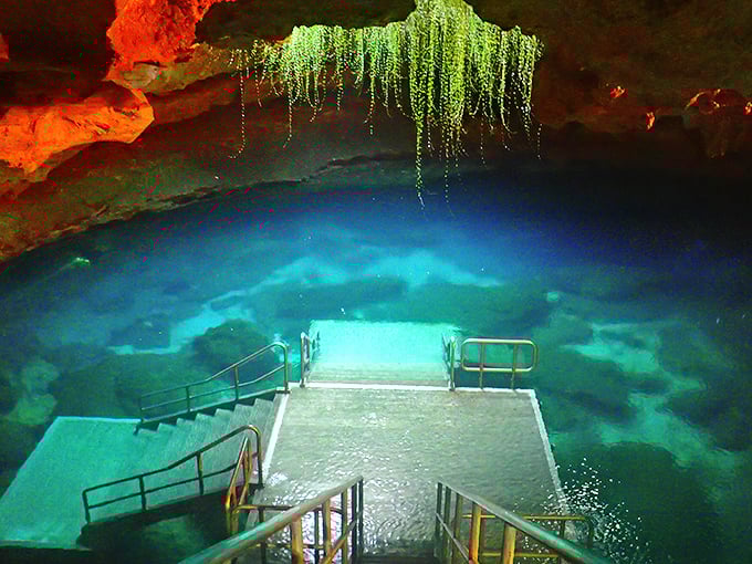Devil's Den: Where Mother Nature decided to build her own underground swimming pool, complete with mood lighting that would make any resort jealous.