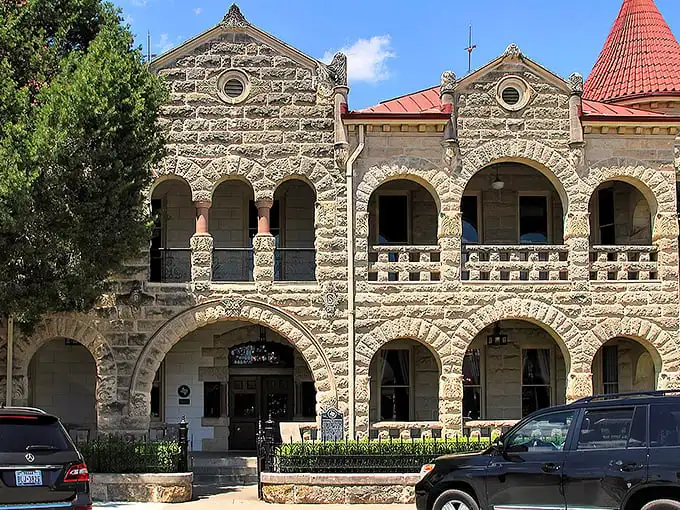 Kerrville's historic stone courthouse stands like a Texas-sized wedding cake – stately, impressive, and built to last through anything the Hill Country throws at it.
