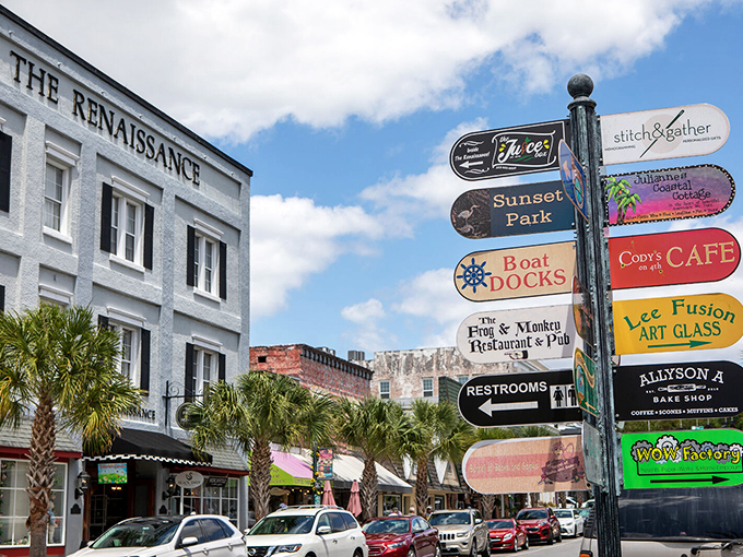 Mount Dora's Renaissance building stands like a dignified elder statesman, watching over the colorful shops that buzz with small-town energy.