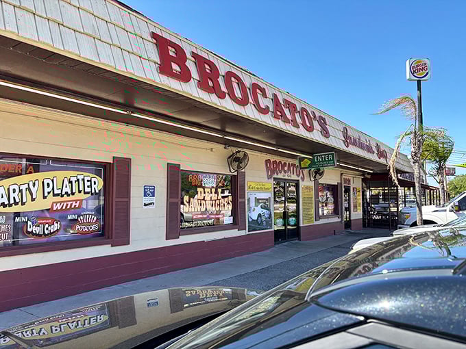 Brocato's exterior speaks volumes: "Fancy? No. Life-changing Cuban sandwiches? Absolutely."