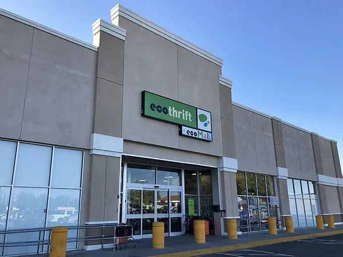 Eco Thrift's unassuming exterior hides a wonderland of secondhand treasures. Like a retail archeological dig where every shelf might hold gold.