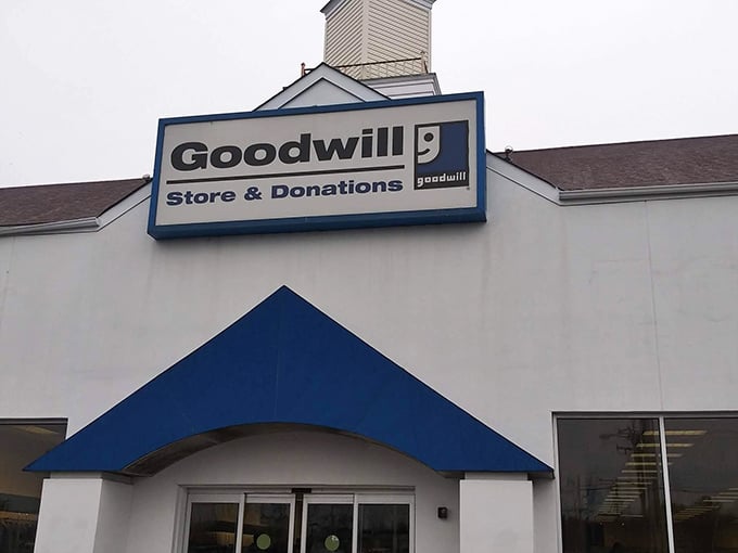 When Goodwill's entrance beckons, you know someone's spring cleaning just became your shopping spree goldmine.