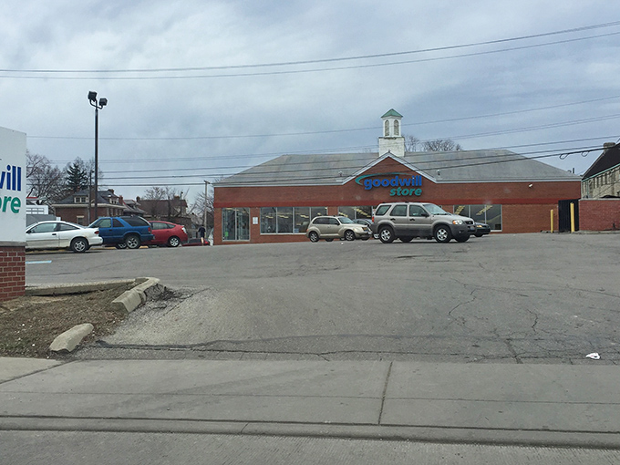 Spacious parking and a welcoming entrance – this Goodwill is ready for your treasure-hunting expedition any day of the week.