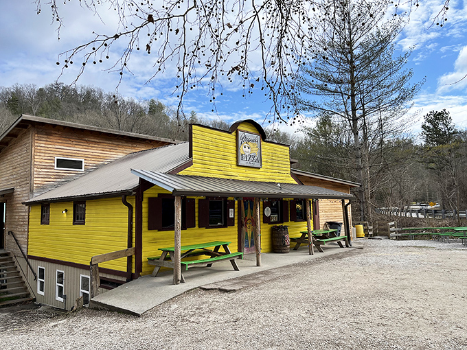 Nature provides the view, Miguel's provides the pie. This Red River Gorge institution has fueled climbers for decades.