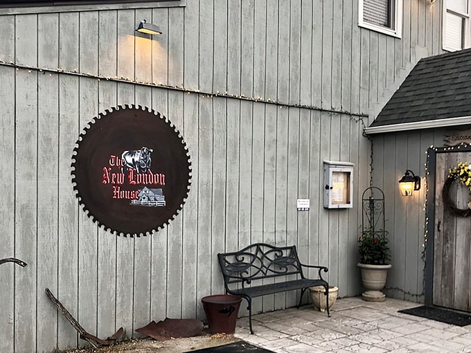 That sawblade sign isn't just decoration—it's a warning that conventional steakhouse expectations are about to be deliciously shattered.