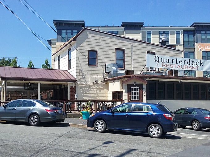 Quarterdeck's unassuming facade is like that friend who doesn't brag but always delivers – pure Maryland blue crab magic awaits inside.