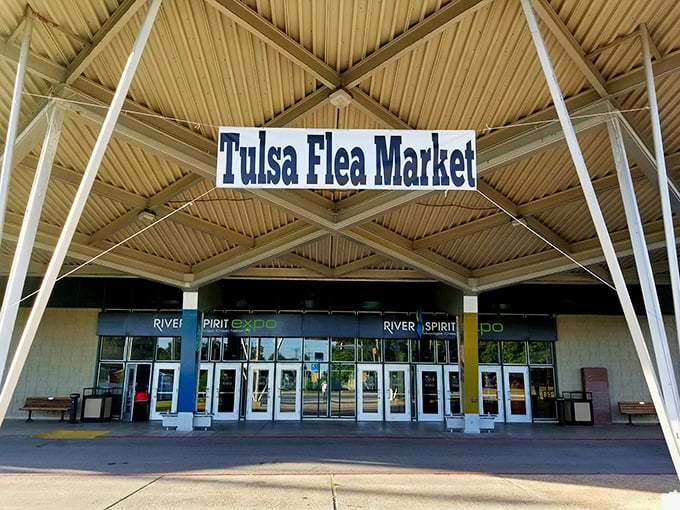 Step into treasure-hunting paradise! Tulsa Flea Market's soaring ceilings and open layout make bargain hunting a breeze.