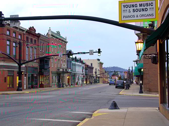 Historic charm meets small-town serenity on Clay Street, where Victorian-era buildings house boutiques and cafés that haven't surrendered to chain-store uniformity.