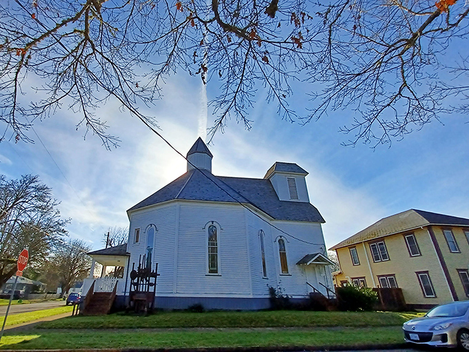 This pristine white church-turned-museum doesn't just preserve history—it practically radiates it, like a Wes Anderson set waiting for its close-up.