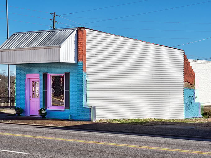 That turquoise building with the pink door? It's not just a pop of color—it's Hamilton's way of saying personality doesn't require a big-city budget.