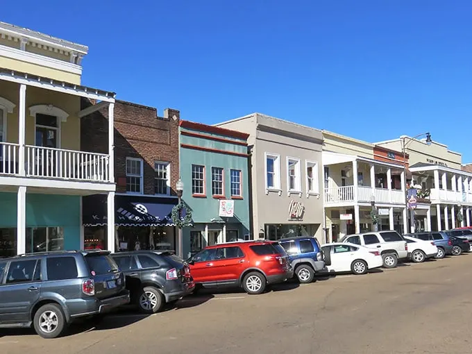 These colorful storefronts aren't just pretty facades—they're the beating heart of Oxford, where shopping becomes an adventure in Southern hospitality.