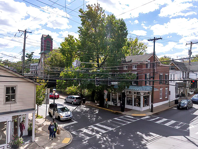 Sunlight dapples across New Hope's downtown crossroads, where every corner promises a new discovery. Small town, big personality.