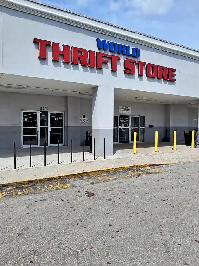 Those red and blue letters might as well say "Abandon All Shopping Lists Ye Who Enter Here" – spontaneity is the only plan you need.