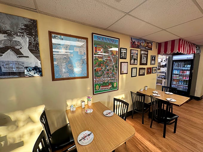 Inside, time slows down as vintage photos and simple wooden tables invite you to linger over coffee and pastry—calories don't count when you're technically having a cultural experience.