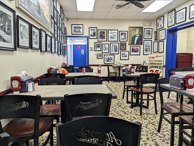 The "Kibbitz Room" isn't just a place to eat—it's a museum of Baltimore history where every framed photo tells a story between bites of perfect pastrami.