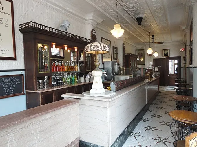 Step inside and suddenly it's 1915 again. That pressed tin ceiling has witnessed more ice cream-induced joy than a pediatrician's office after vaccination day.