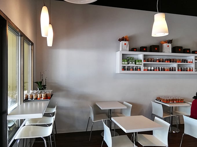 Clean lines and minimalist design let the pastries be the stars here. The kind of peaceful space where you can hear yourself think—and your taste buds sing.