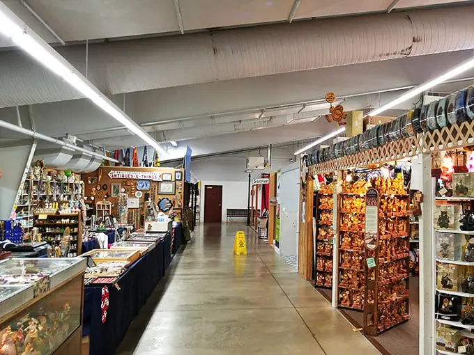 Treasure hunting goes indoors! These climate-controlled aisles are where vintage collectibles and handcrafted items find their forever homes.