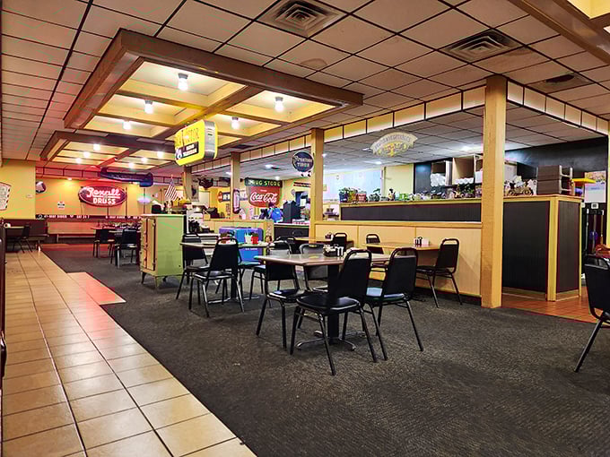 Inside, the classic diner aesthetic isn't trying to be retro-cool—it actually is retro-cool, with decades of breakfast conversations baked into every surface.