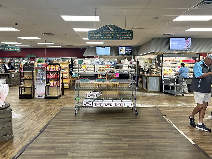 Step inside and the modern world melts away. This isn't just shopping—it's time travel with snacks.