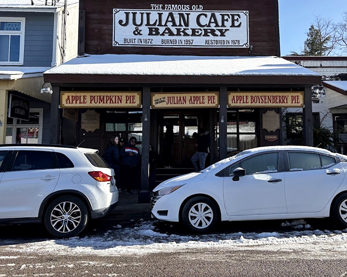 The Famous Julian Cafe & Bakery isn't just a clever name – their legendary apple pies have been drawing pilgrims to this mountain town for generations.